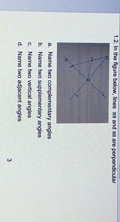 1. 2. In the figure below, lines and are | StudyX