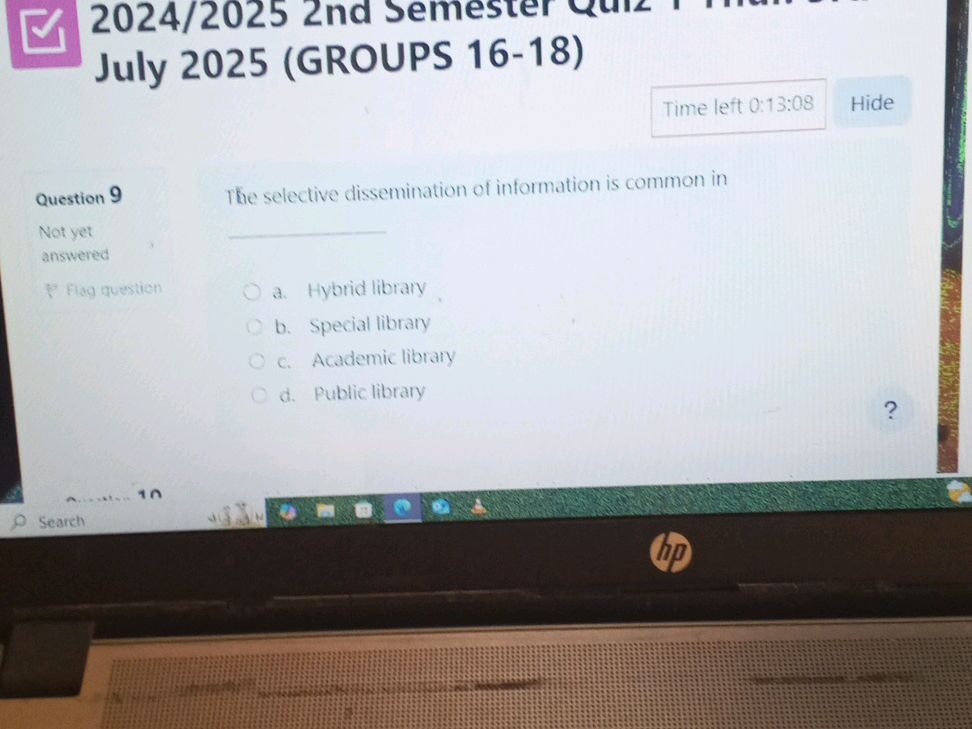 The selective dissemination of information | StudyX