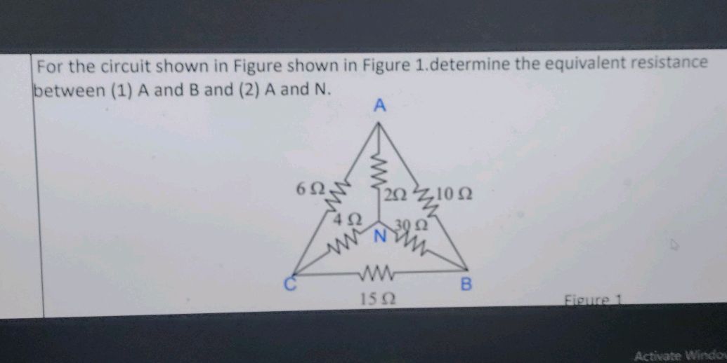 For the circuit shown in Figure 1, determine | StudyX