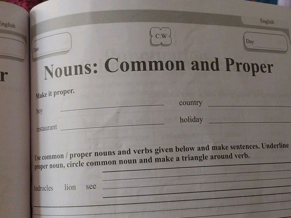 Nouns: Common and Proper Make it proper. | StudyX