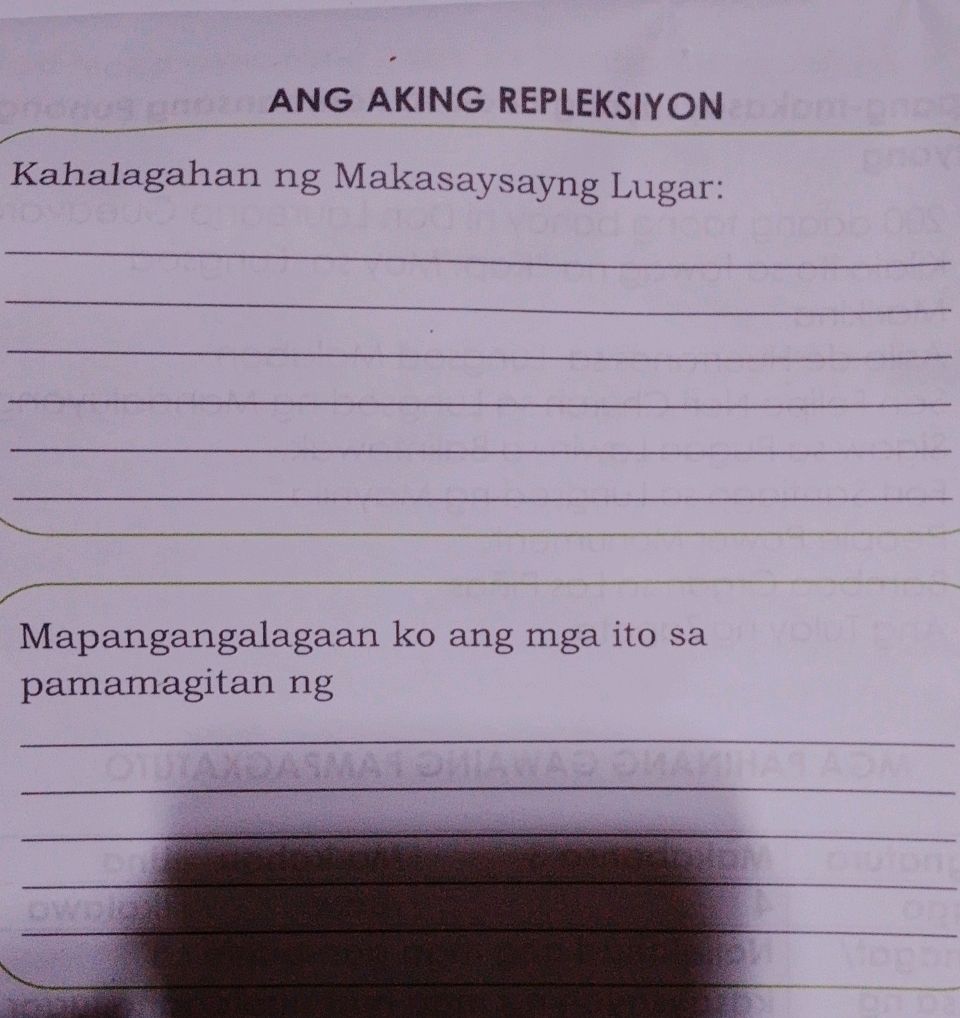 ANG AKING REPLEKSIYON Kahalagahan ng | StudyX