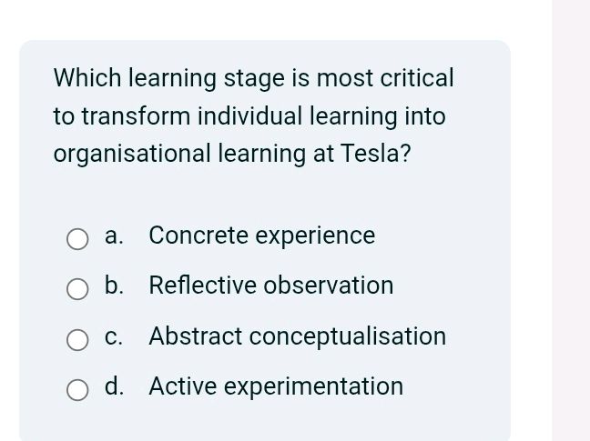 Which learning stage is most critical to | StudyX