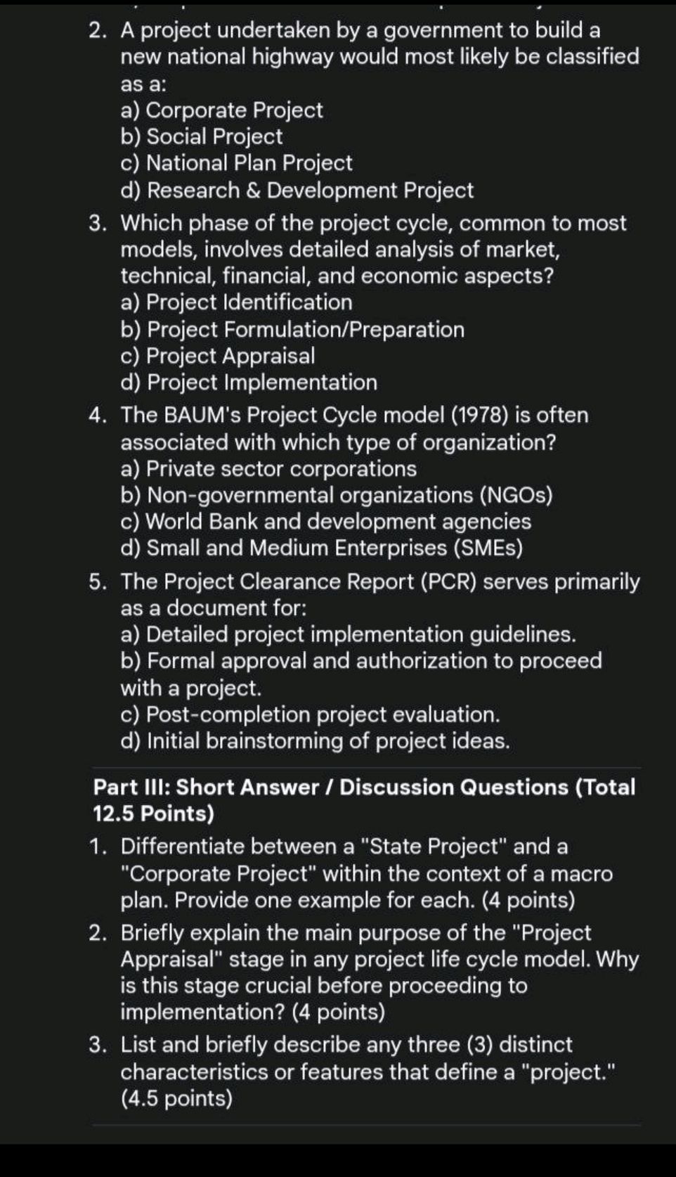 2. A project undertaken by a government to | StudyX