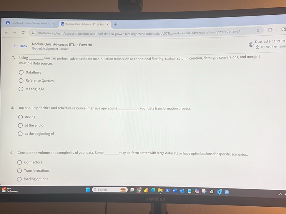 7. Using _______ you can perform advanced | StudyX