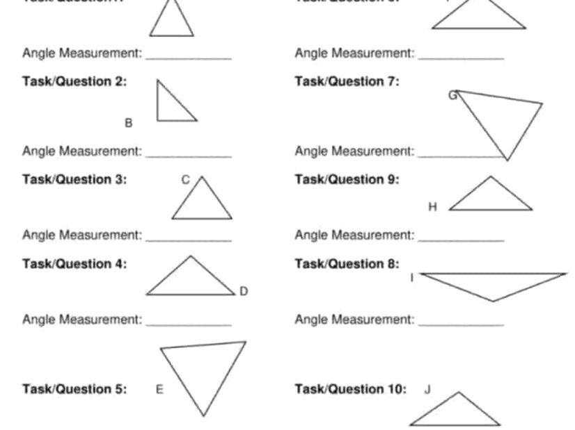 Task/Question 1: Angle Measurement: _____ | StudyX