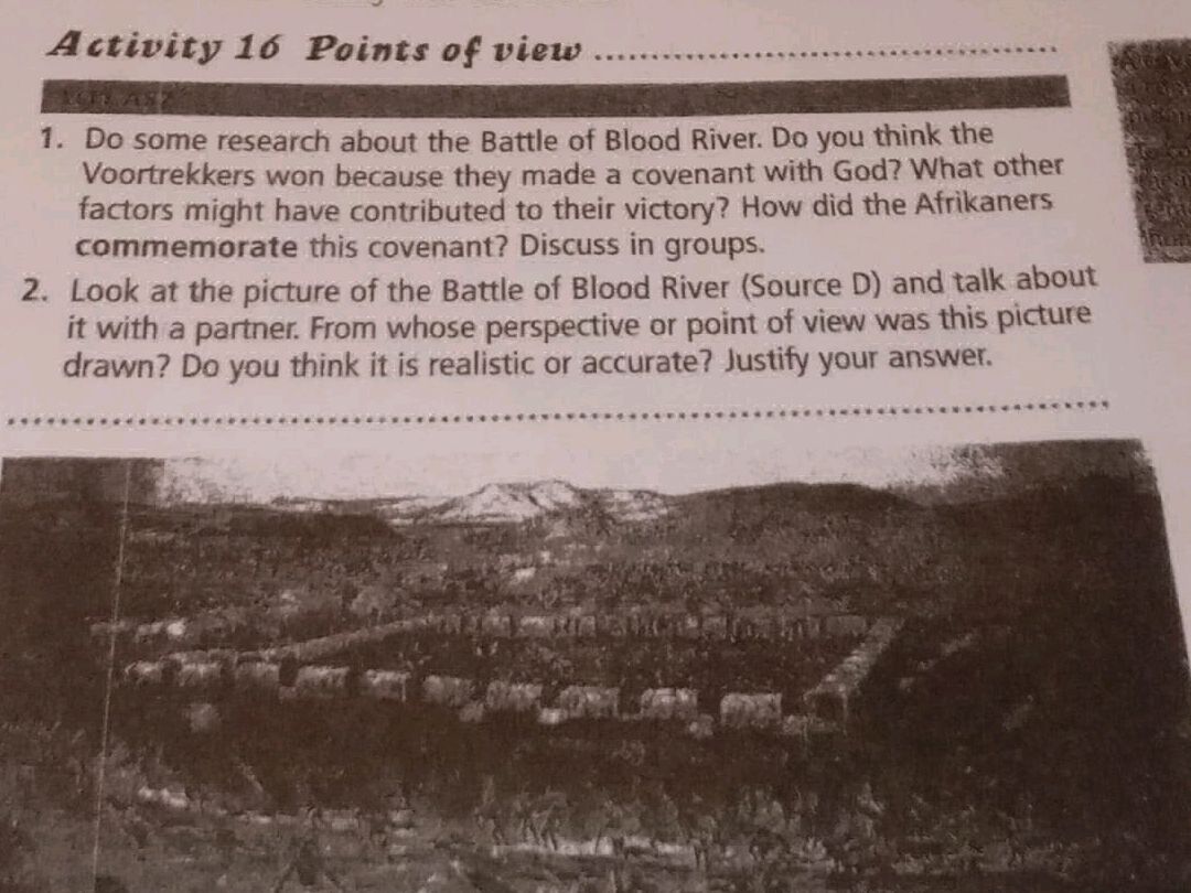Do some research about the Battle of Blood