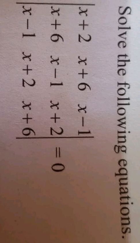 Solve the following equations. $ x+2 x+6 | StudyX