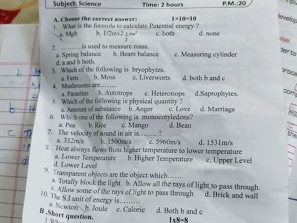 A. Choose the correct answer: 1. What is the | StudyX