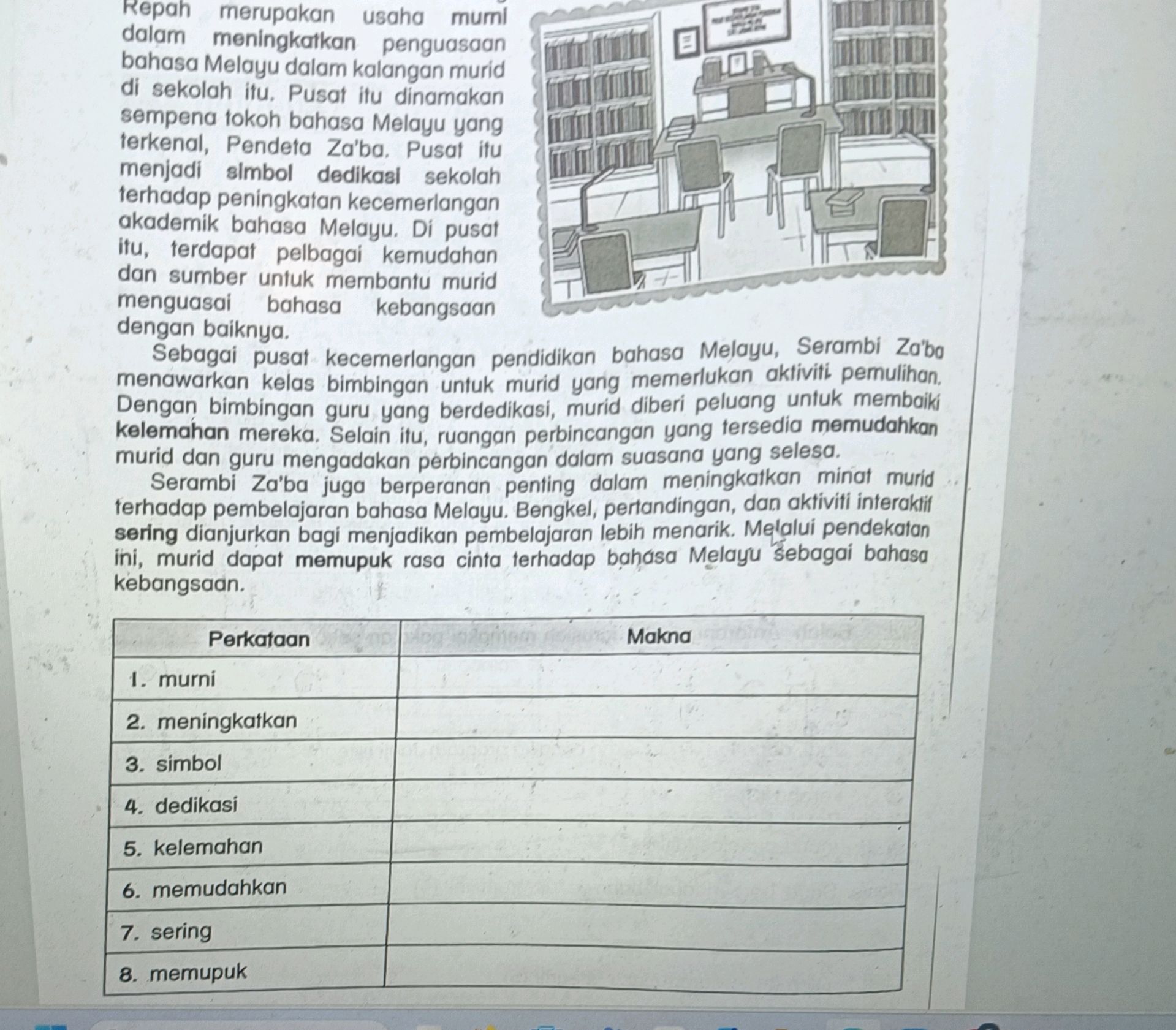 Perkataan 1. murni 2. meningkatkan 3. simbol | StudyX