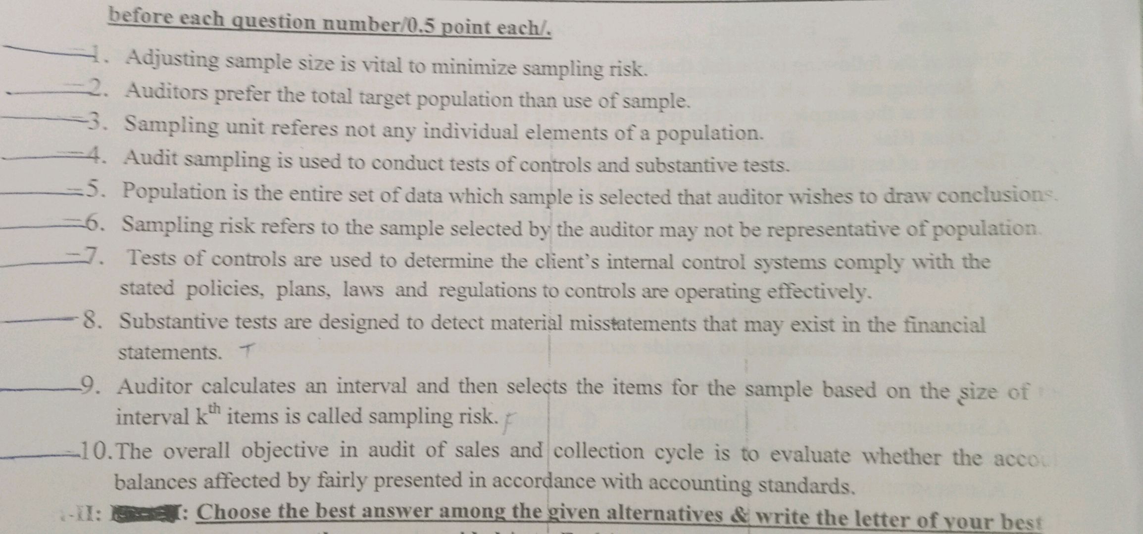 1. Adjusting sample size is vital to | StudyX