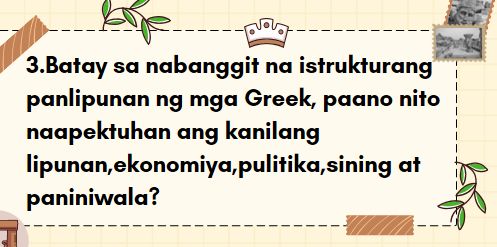 3. Batay sa nabanggit na istrukturang | StudyX