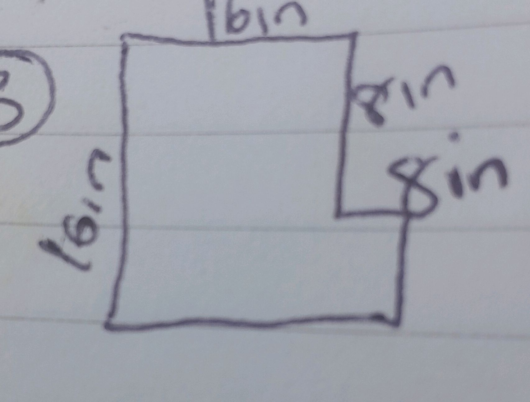 The image shows a shape with the following | StudyX