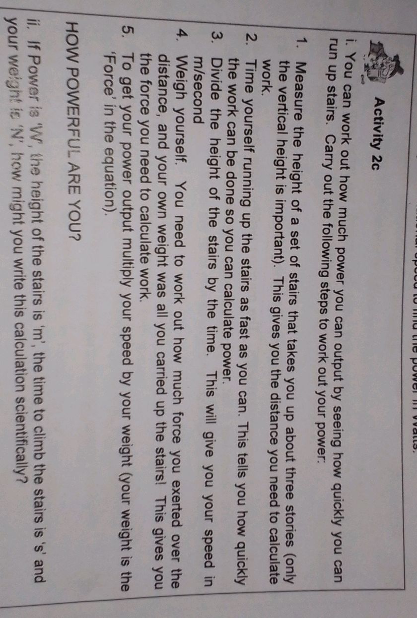 i. You can work out how much power you can | StudyX