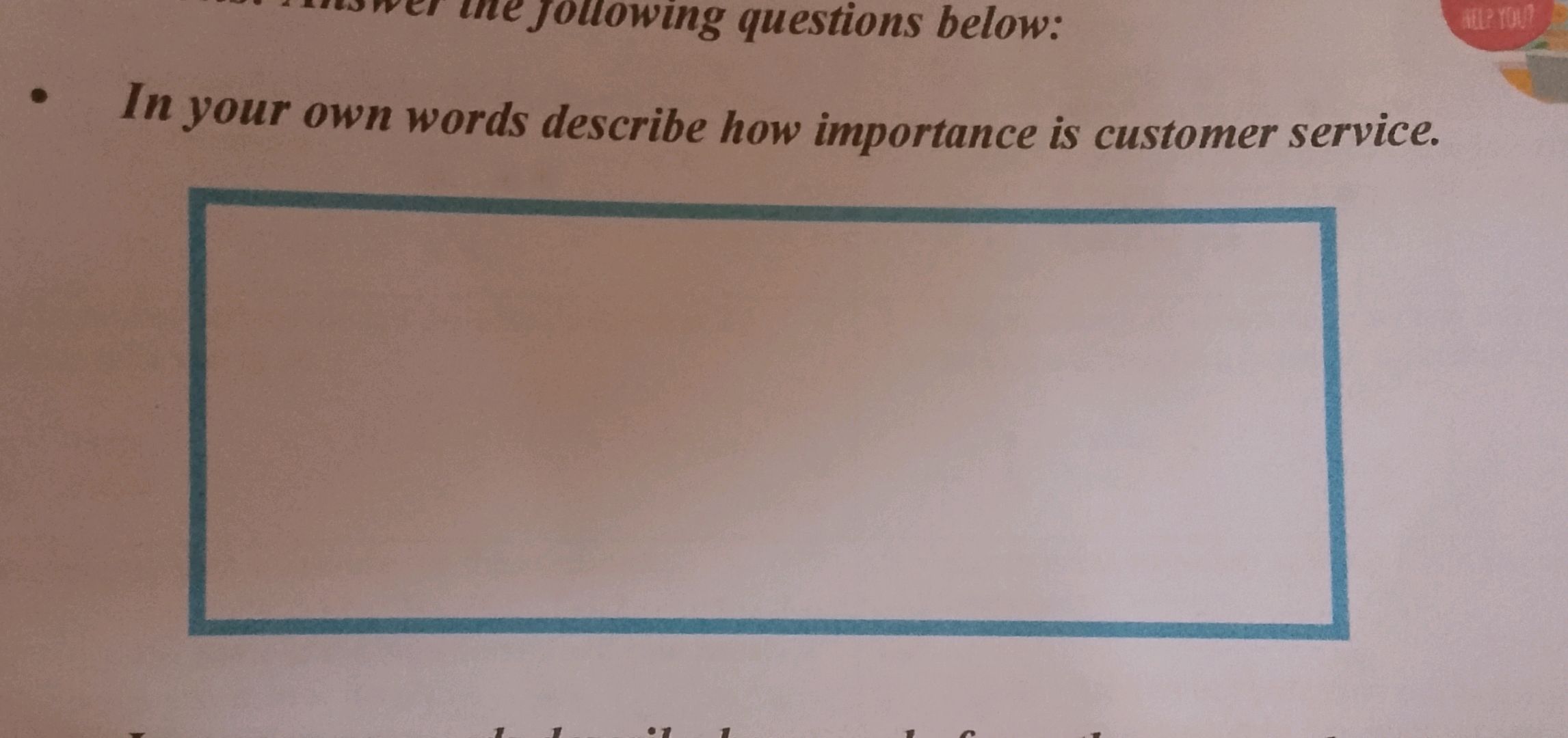 In your own words describe how importance is | StudyX