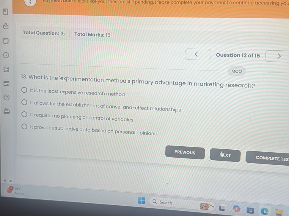 What is the 'experimentation method's