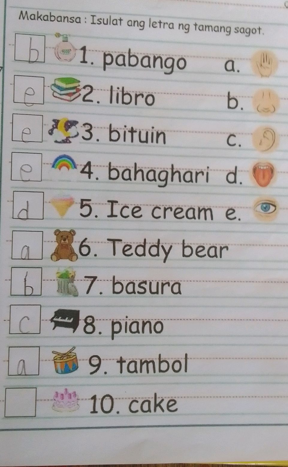 Makabansa: Isulat ang letra ng tamang sagot. | StudyX