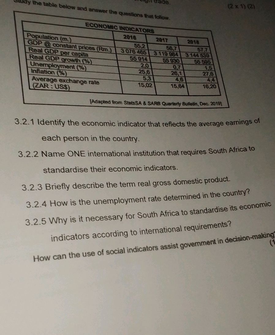 Study the table below and answer the | StudyX