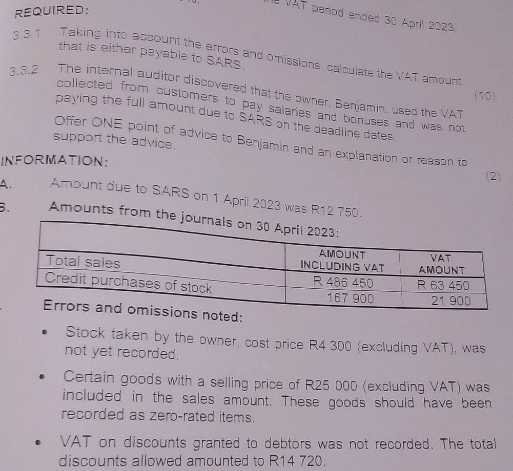 3.3.1 Taking into account the errors and | StudyX