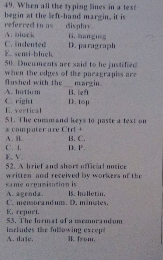 49. When all the typing lines in a text | StudyX