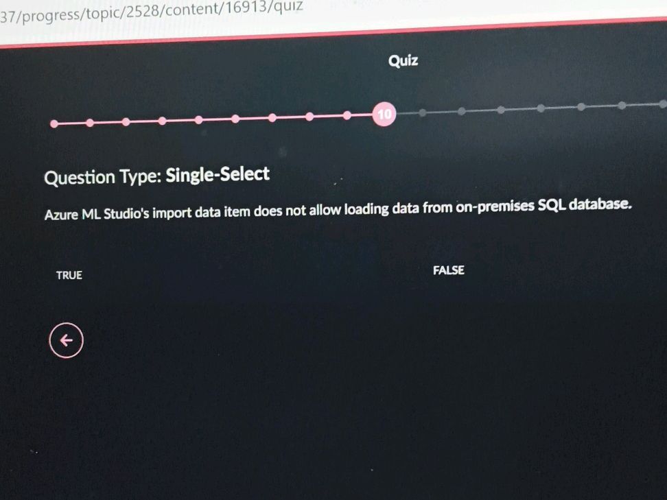 Azure ML Studio's import data item does not | StudyX