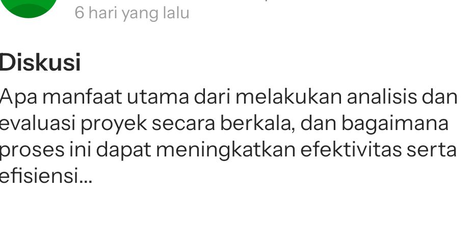 Apa manfaat utama dari melakukan analisis | StudyX