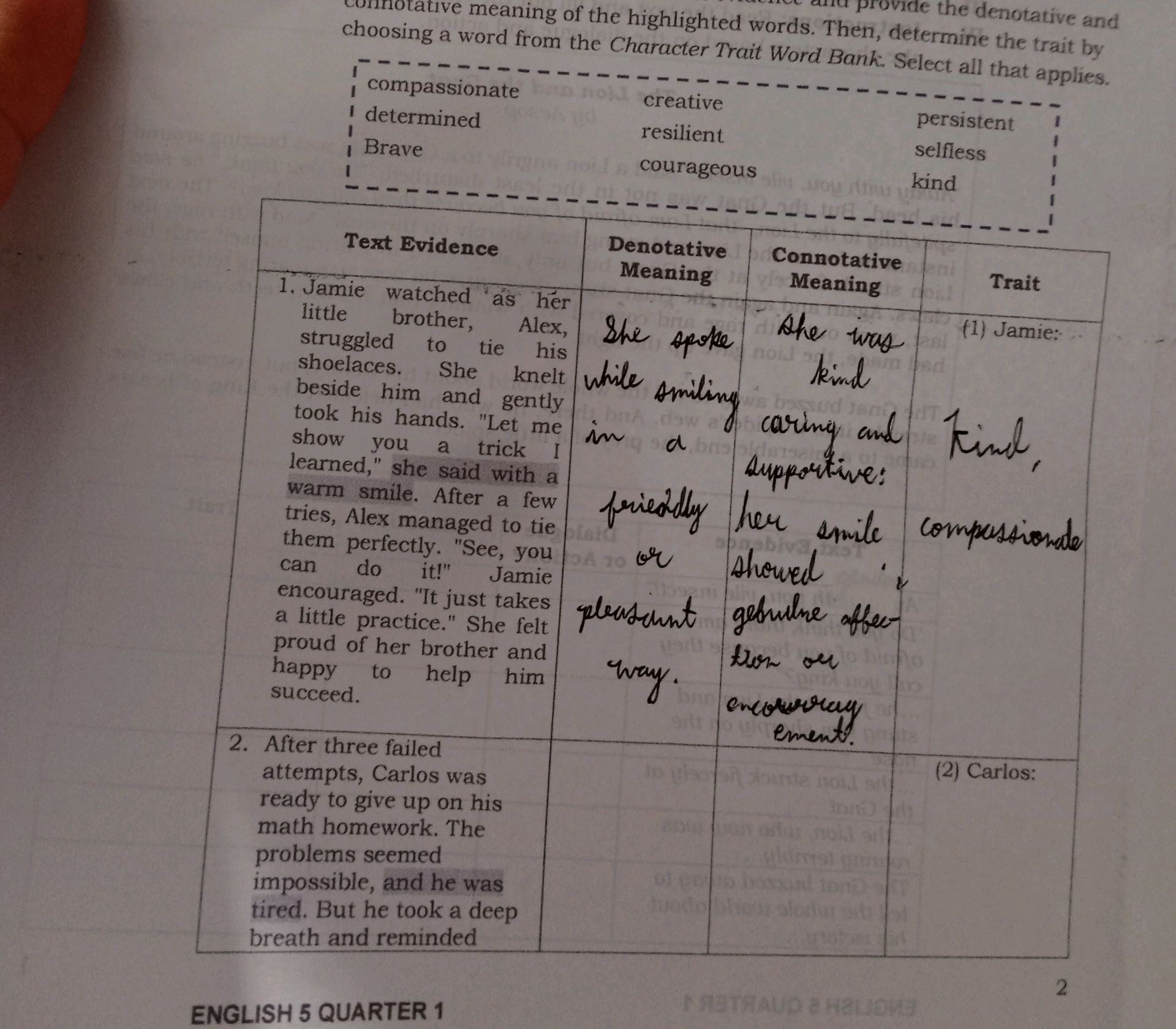 Provide the denotative and connotative | StudyX