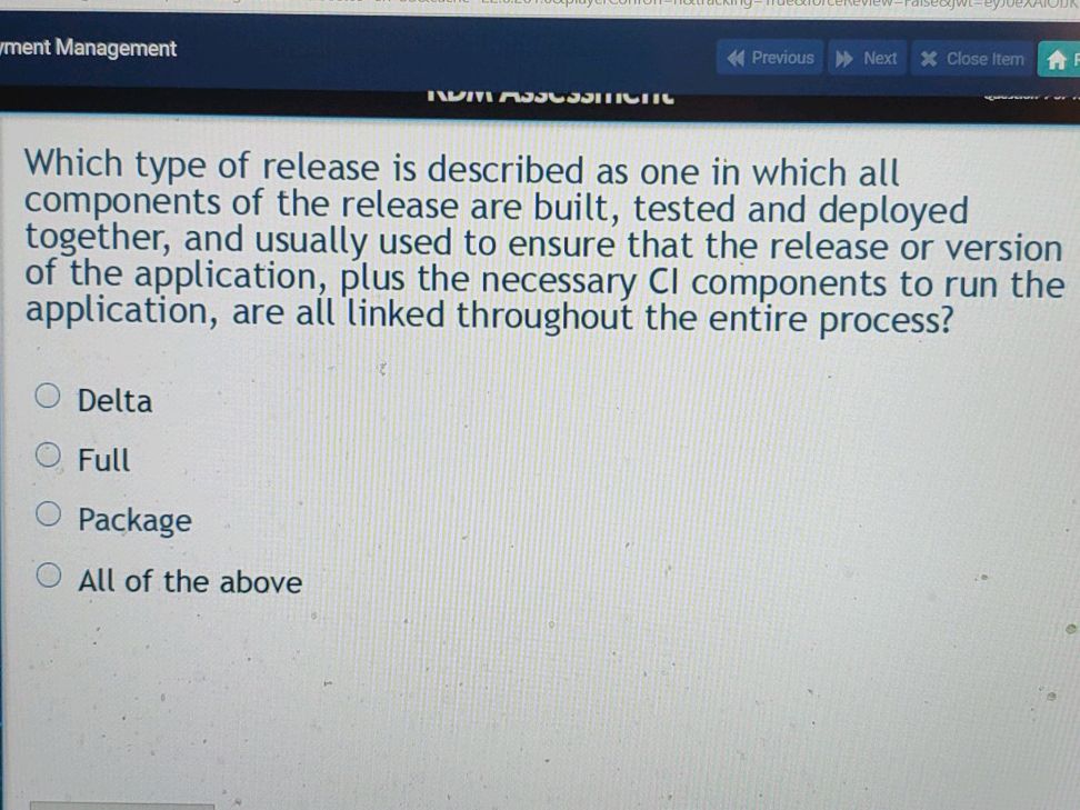Which type of release is described as one in | StudyX
