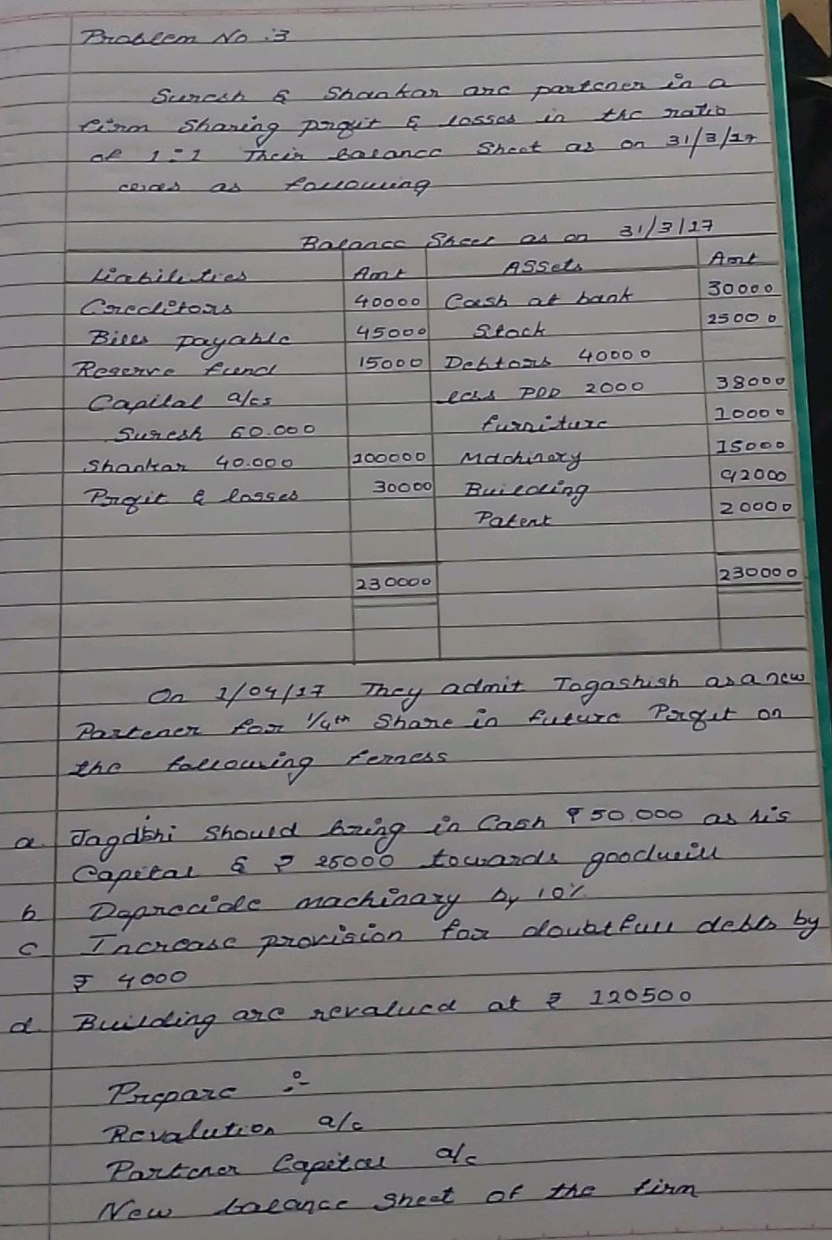 Problem No :3 Suresh Shaakar arc partener | StudyX