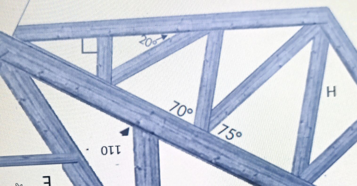The image shows a diagram of a structure | StudyX