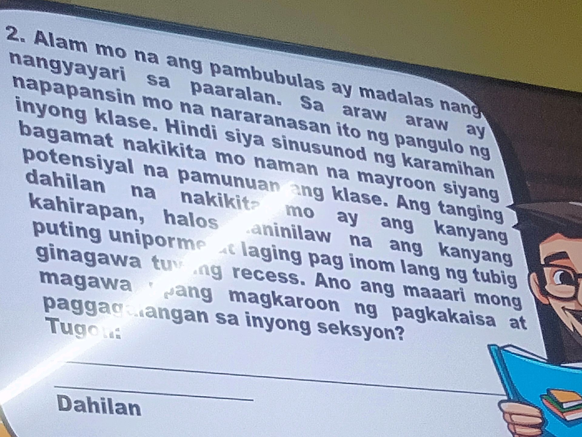 2. Alam mo na ang pambubulas ay madalas nang | StudyX
