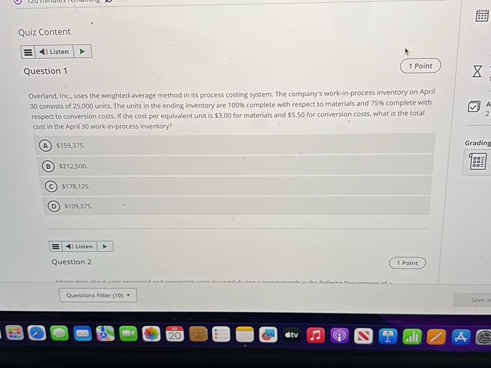 Overland, Inc., uses the weighted-average | StudyX