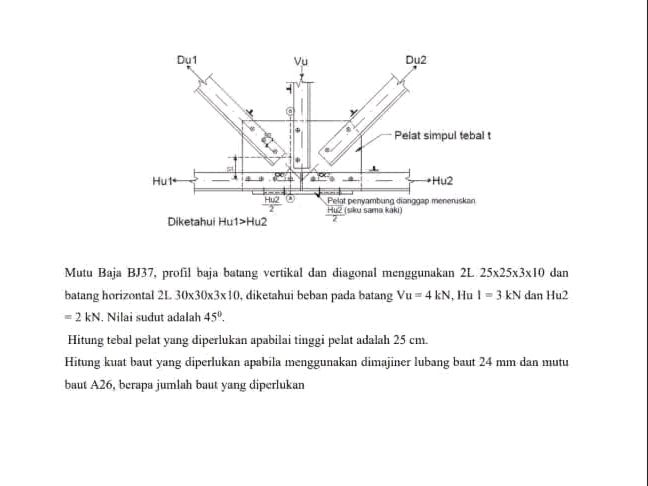 Mutu Baja BJ37, profil baja batang vertikal | StudyX