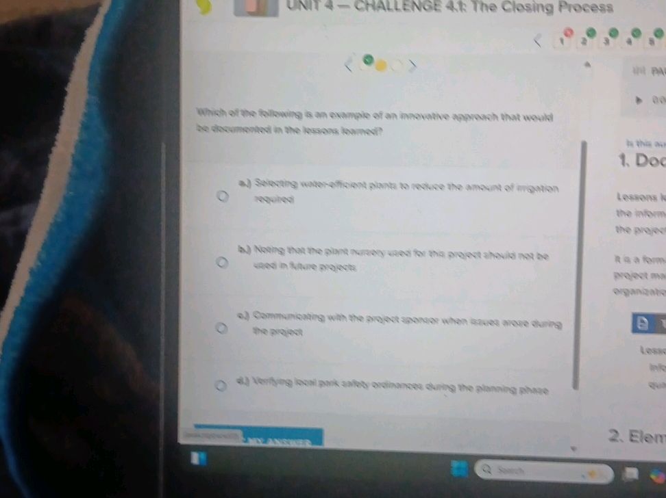 Which of the following is an example of an | StudyX