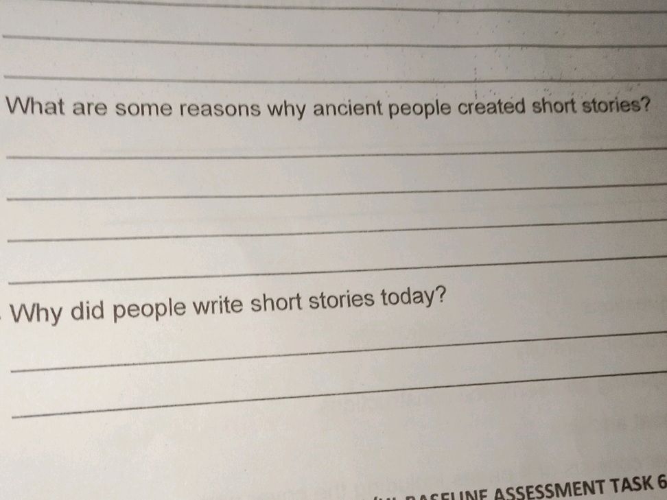What are some reasons why ancient people