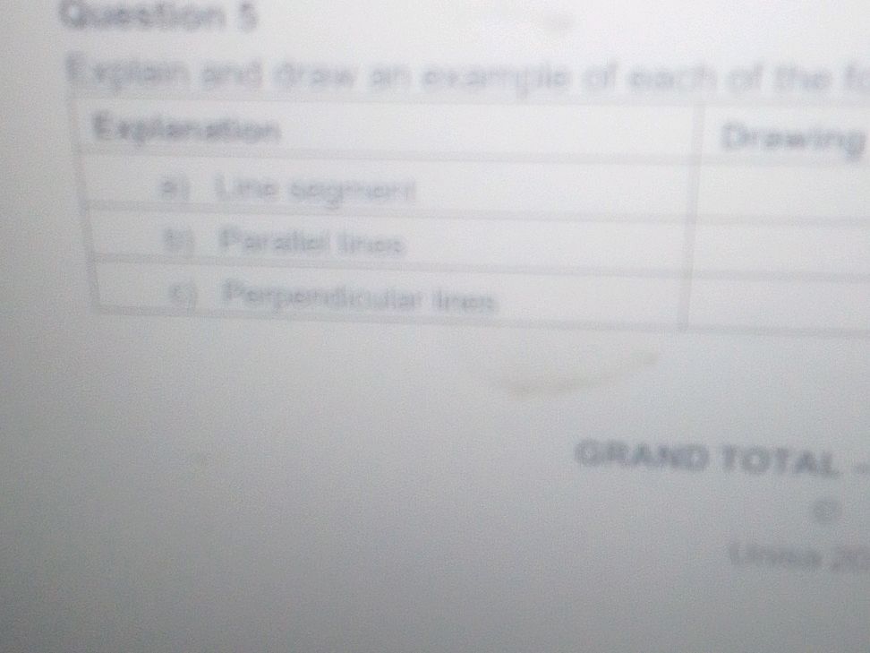Question 5 Explain and draw an example of | StudyX