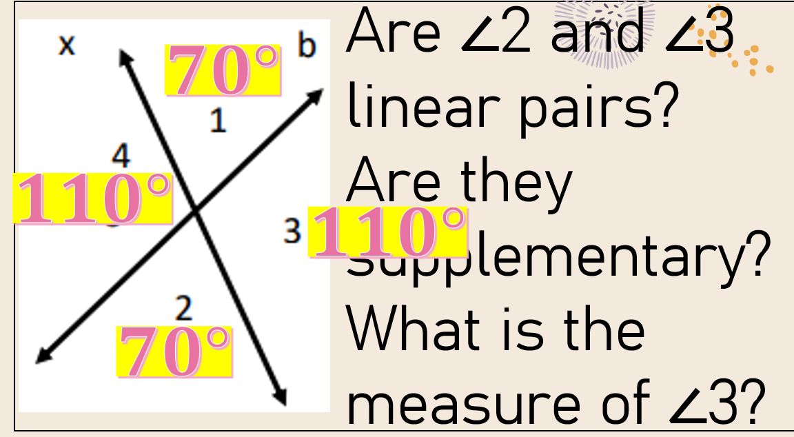 Are ∠2 and ∠3 linear pairs? Are they | StudyX