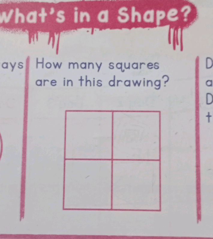 How many squares are in this drawing? (A | StudyX