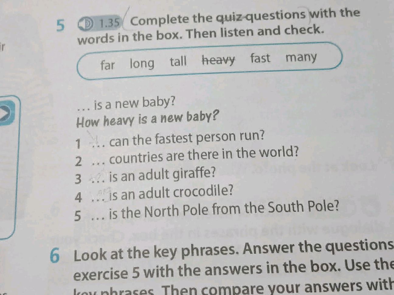 Complete the quiz questions with the words | StudyX