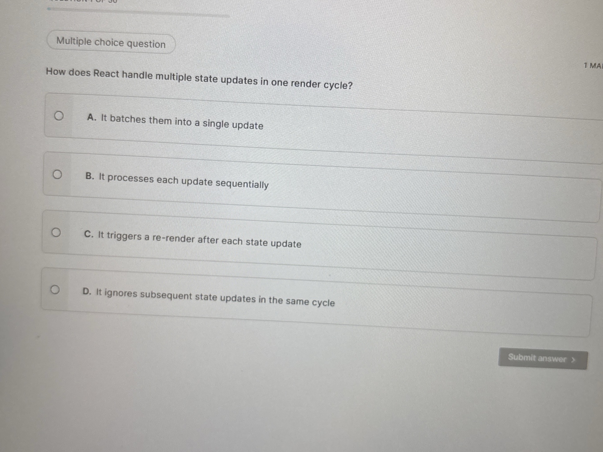 How Does React Handle Multiple State Updates Studyx