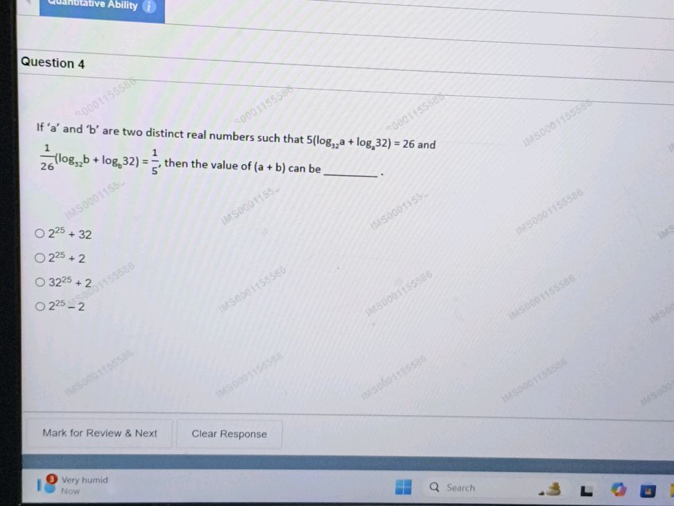 If 'a' and 'b' are two distinct real numbers | StudyX