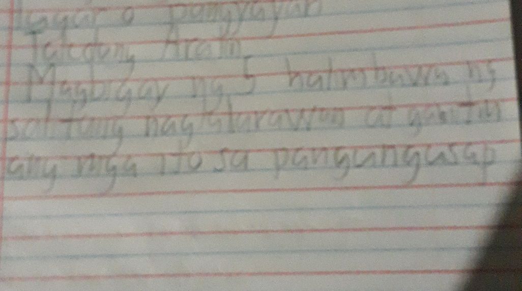 Hagar a Magbigay ng 5 halimbawa ng salitang | StudyX