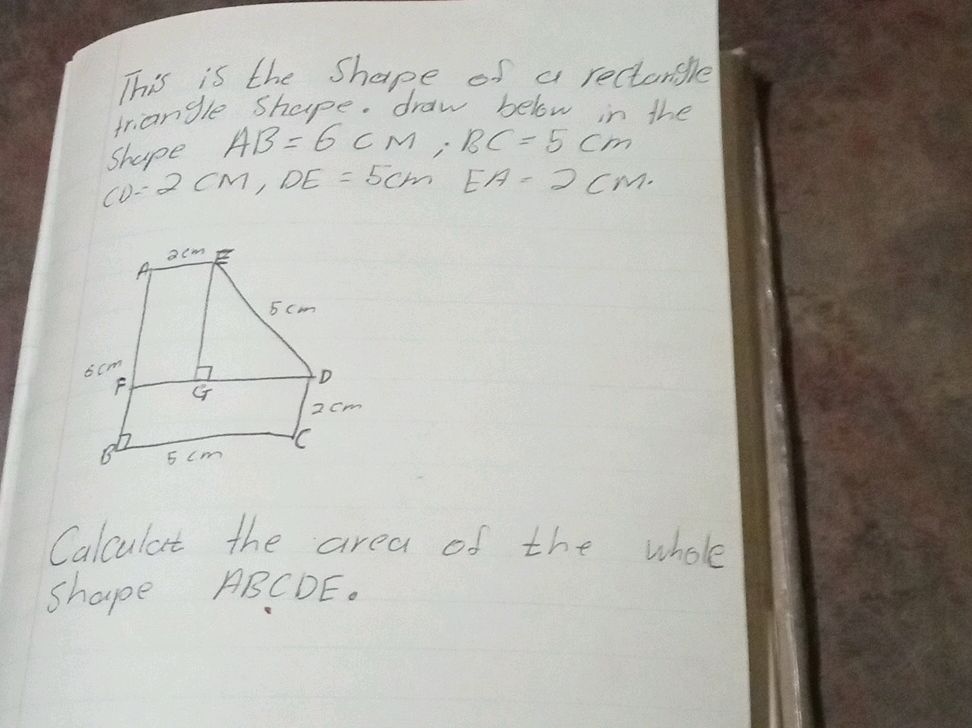 This is the shape of a rectangle triangle | StudyX