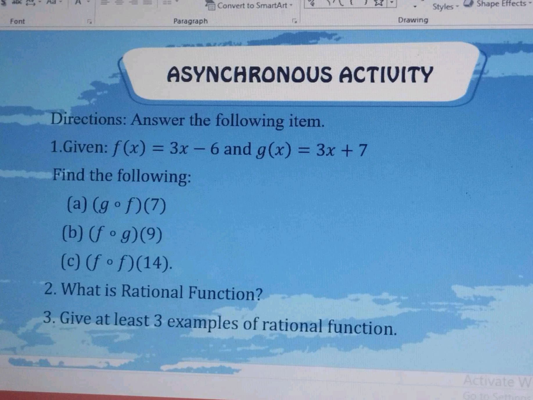 Directions: Answer the following item. 1. | StudyX