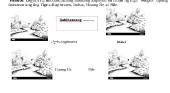 larawan ang ilog Tigris-Euphrates, Indus, | StudyX