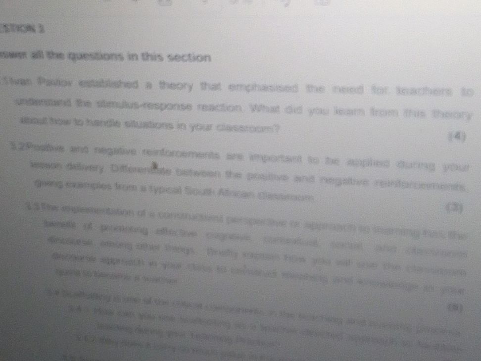 3. Answer all the questions in this section | StudyX