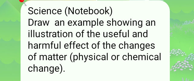 Science (Notebook) Draw an example showing | StudyX