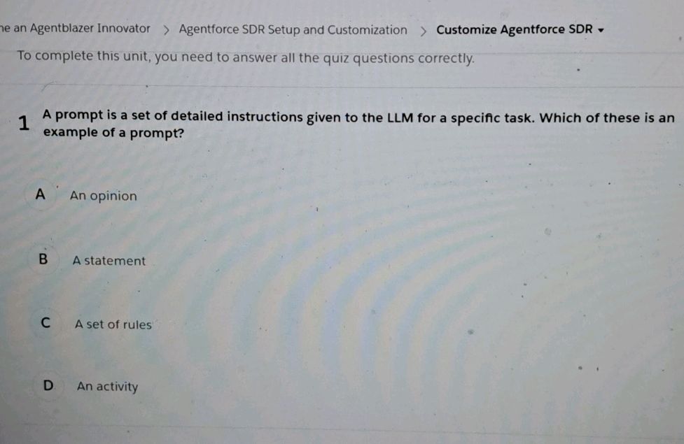 1 A prompt is a set of detailed instructions | StudyX