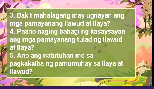 3. Bakit mahalagang may ugnayan ang mga | StudyX