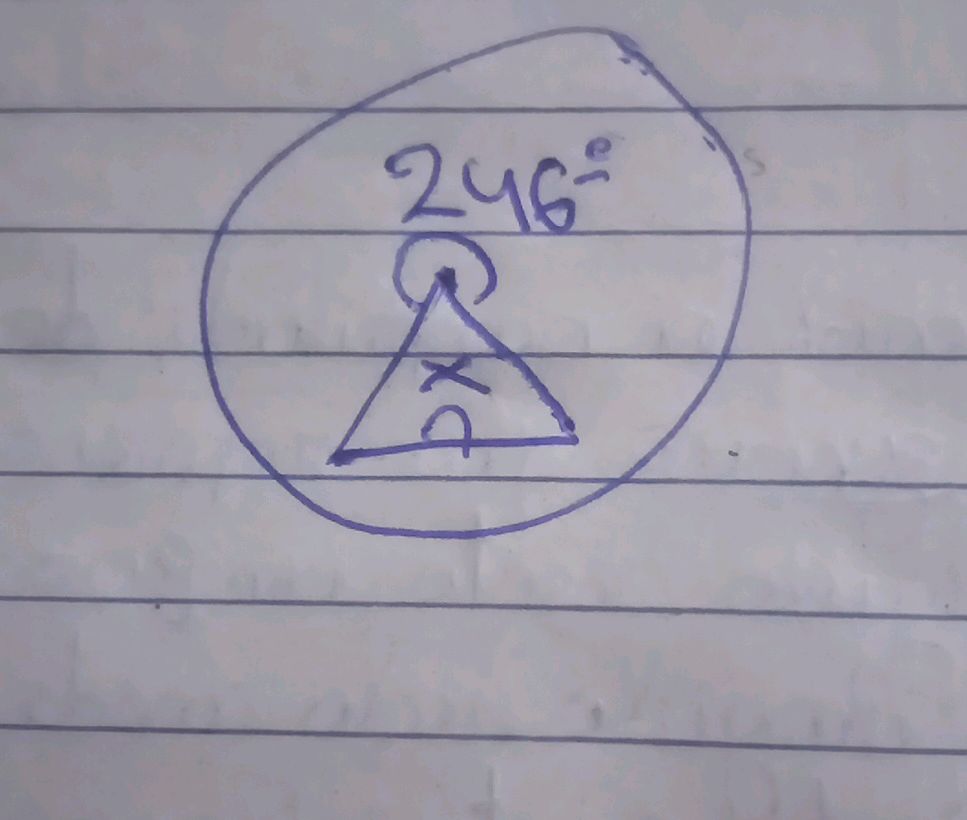 The image shows a triangle inside a circle. | StudyX