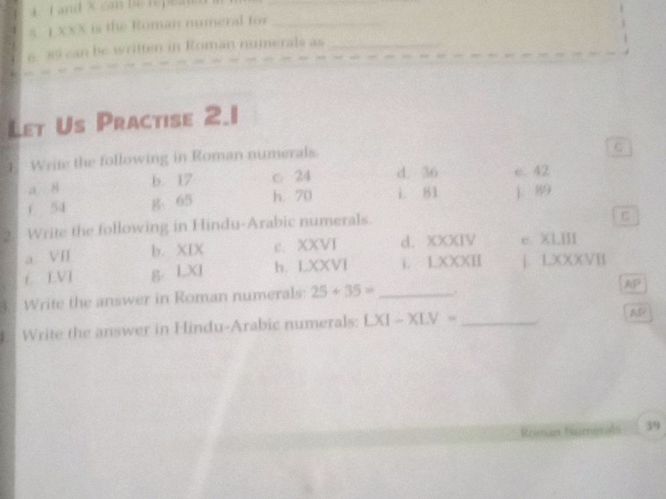 1. Write the following in Roman numerals. a. | StudyX